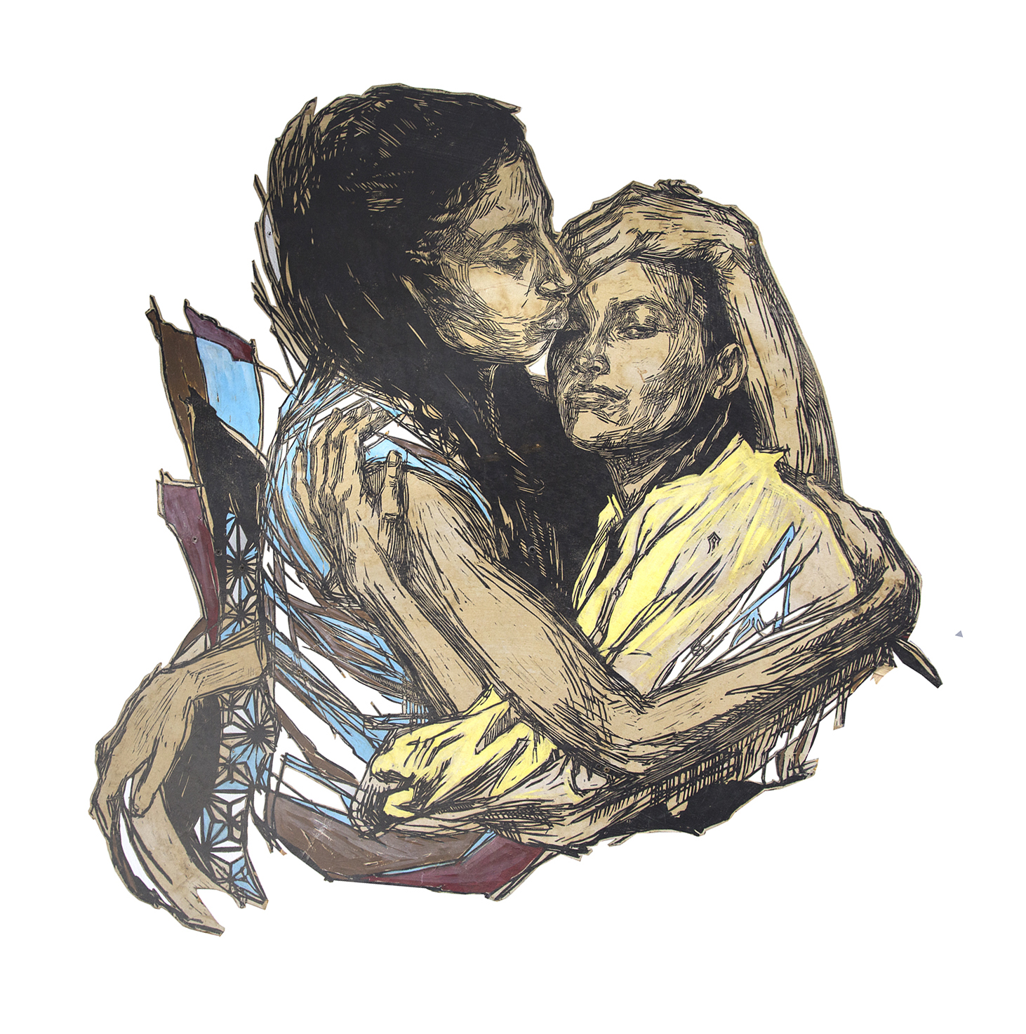 Swoon - Alixa and Naima - Pose 2 - Turner Carroll Gallery