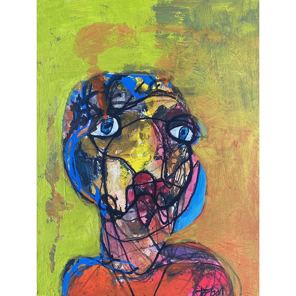 John Barker - Bird Lady - Turner Carroll Gallery