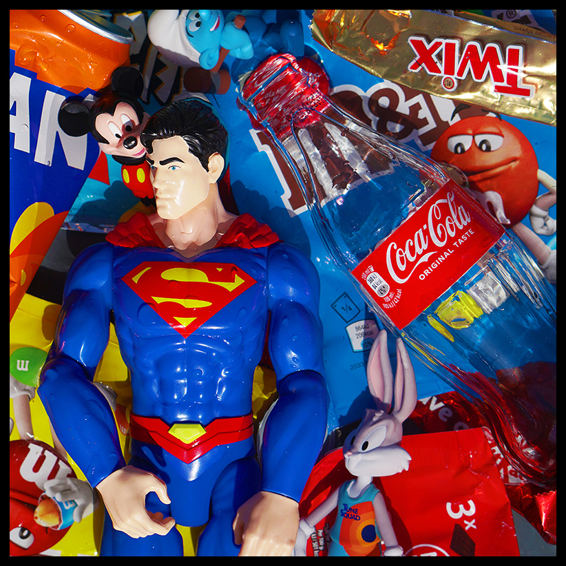 Raphaella Spence - Mickey & Superman - Turner Carroll Gallery